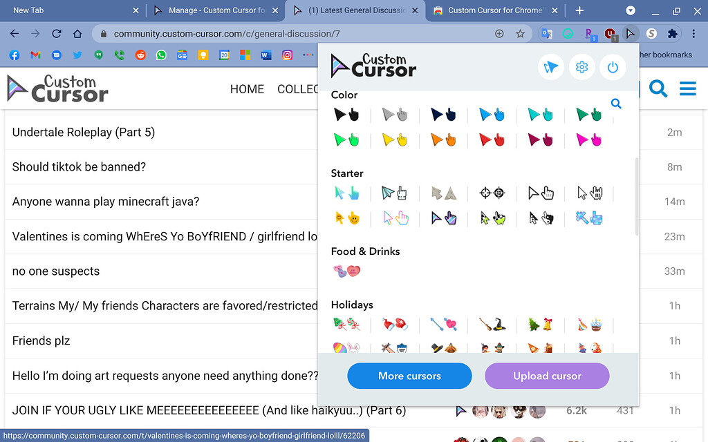 Cursors pointing left.... - Feedbacks - Custom Cursor Community