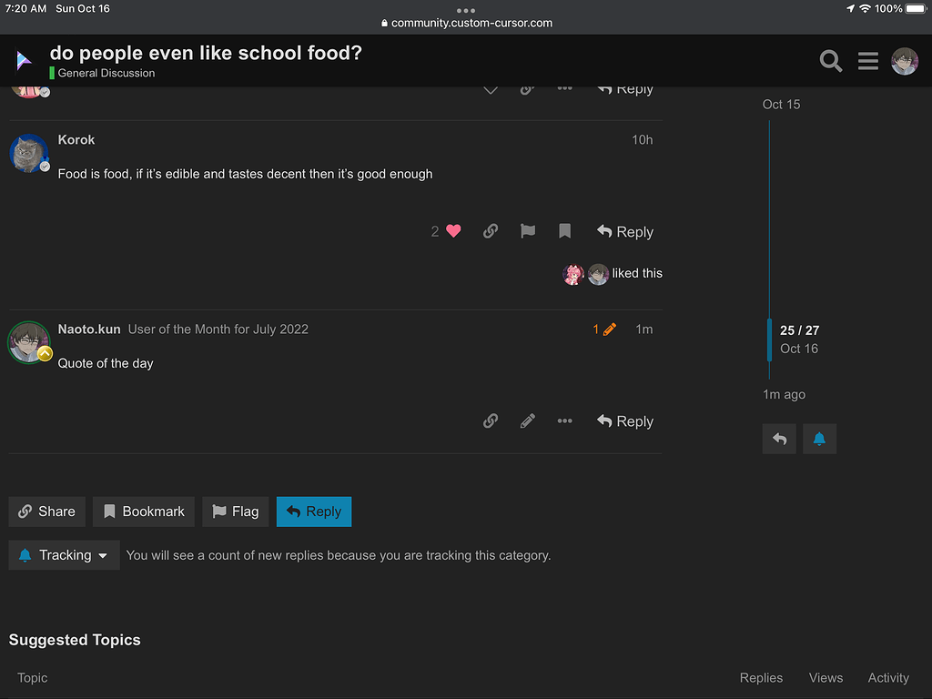 Quote of the day 🤪 - General Discussion - Custom Cursor Community