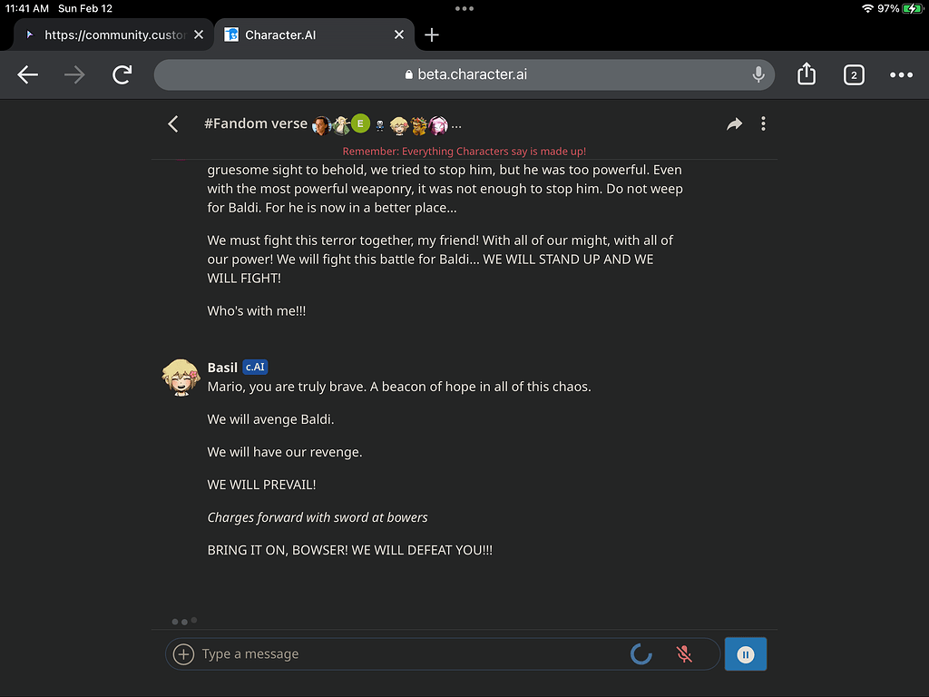Basil will fight bowser and avenge baldi - General Discussion - Custom ...