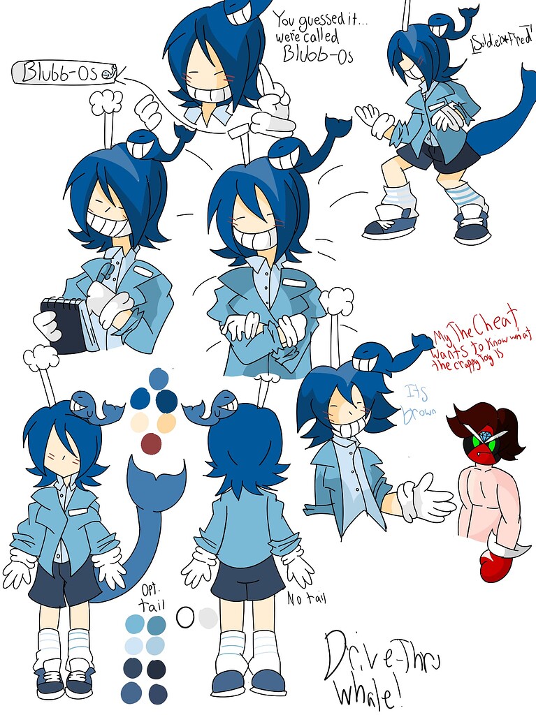 Human!Drive Thru Whale (Homestar Runner) - Community creations - Custom ...