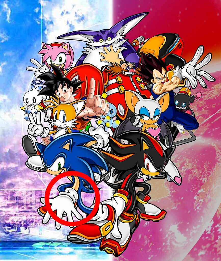 I just noticed something in this sonic adventure art - General Discussion - Custom Cursor Community