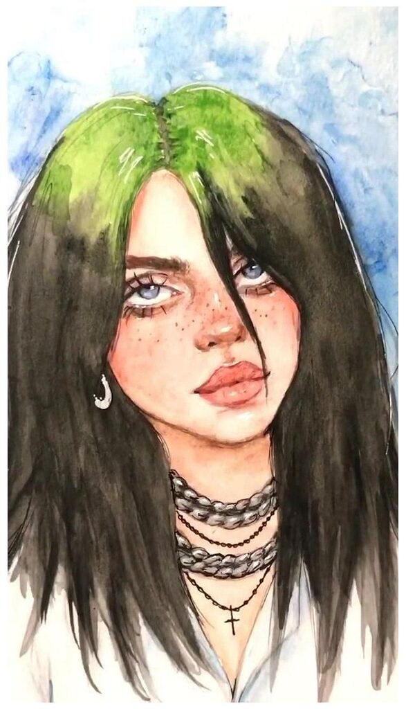 A painting of Billie Eilish - General Discussion - Custom Cursor Community
