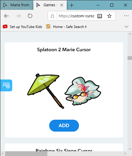 Marie from Splatoon - Cursor Ideas - Custom Cursor Community