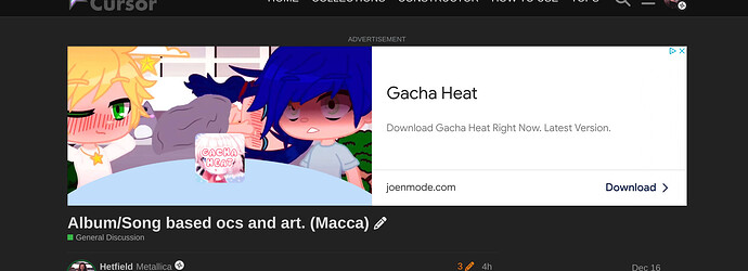 Collection Of Weird Ads General Discussion Custom Cursor Community