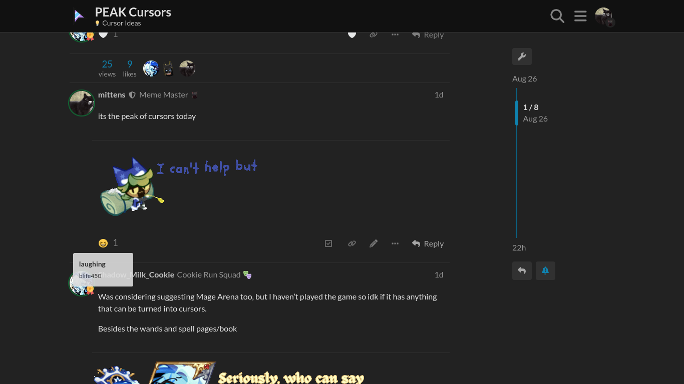 PEAK Cursors - Cursor Ideas - Custom Cursor Community